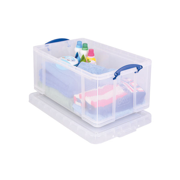 Really Useful 64 Litre Clear Plastic Storage Box – PrinceGB