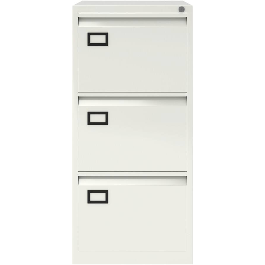 Bisley 3 Drawer Foolscap Filing Cabinet - White – PrinceGB